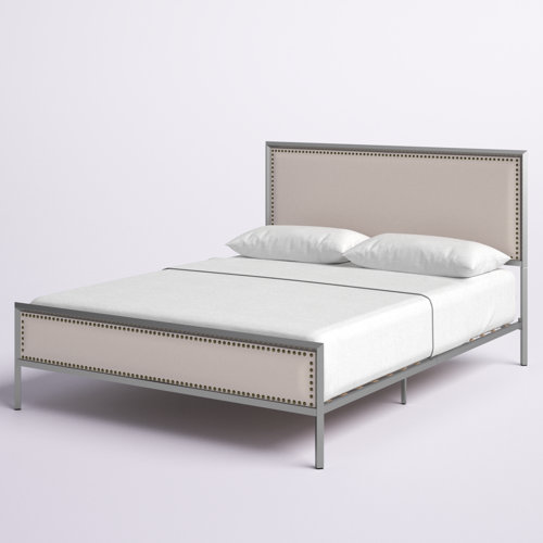 Willa Arlo Interiors Erfan Upholstered Platform Bed With Nailhead Trim